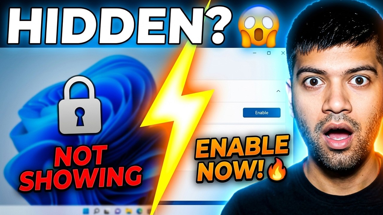 Windows 11 25H2 Hidden Features 😱 Enable Them NOW! (October 2025) - YouTube