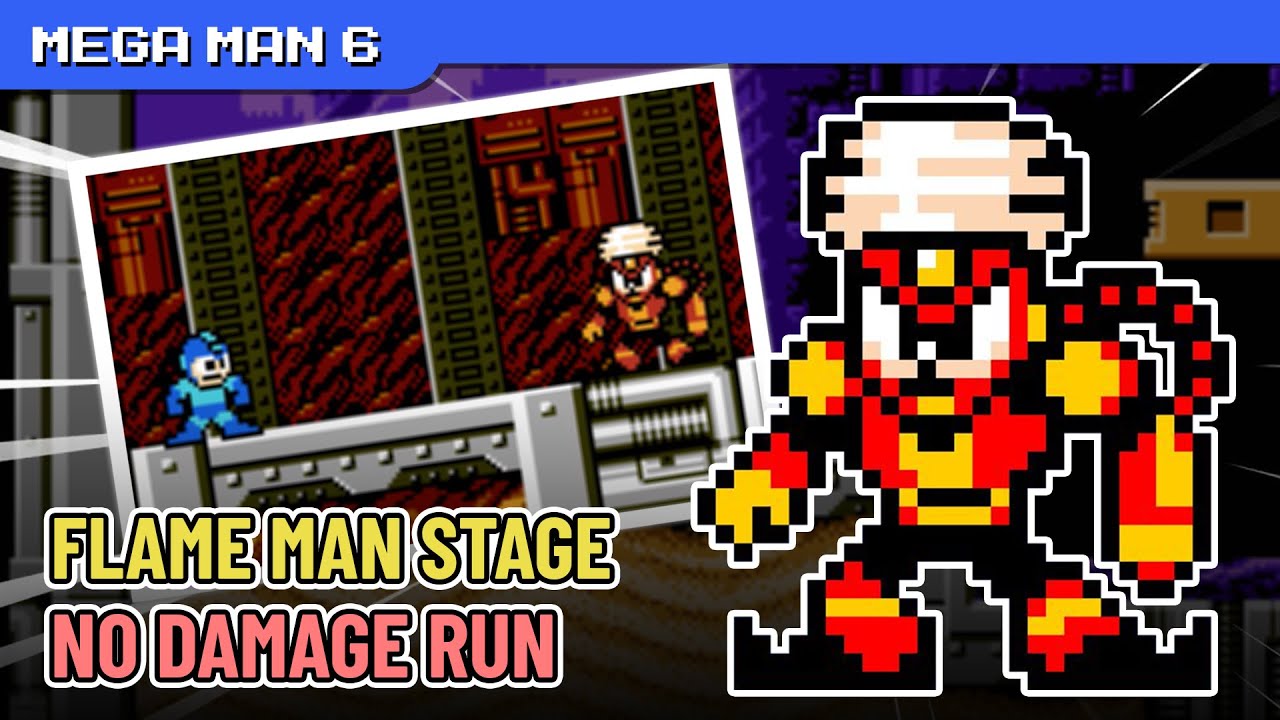 Mega Man 6: Flame Man - No Damage - YouTube