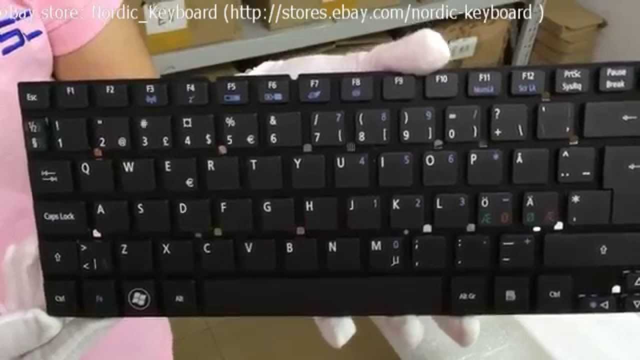 V121602ak2 Ne Nordic Keyboard for Acer aspire 3830 4830 E1-430 - YouTube