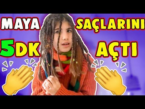 Maya 3 Saatte Ördüğü Saclarını 5 Dakika da Açtı | Bizim Aile