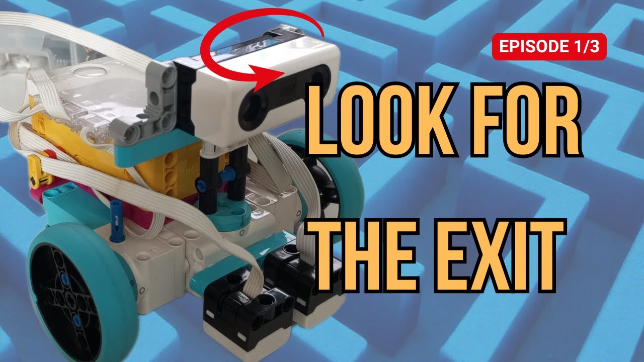 🔥Tutorial! LEGO Spike Prime Explorer Robot with Ultrasonic Maze Solver ...