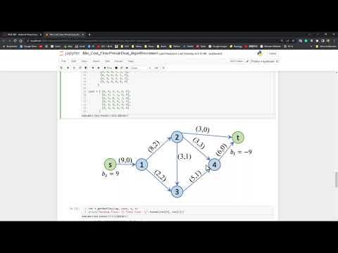 Solving Minimum Cost Flow Problem using Primal-Dual Algorithm Python - YouTube