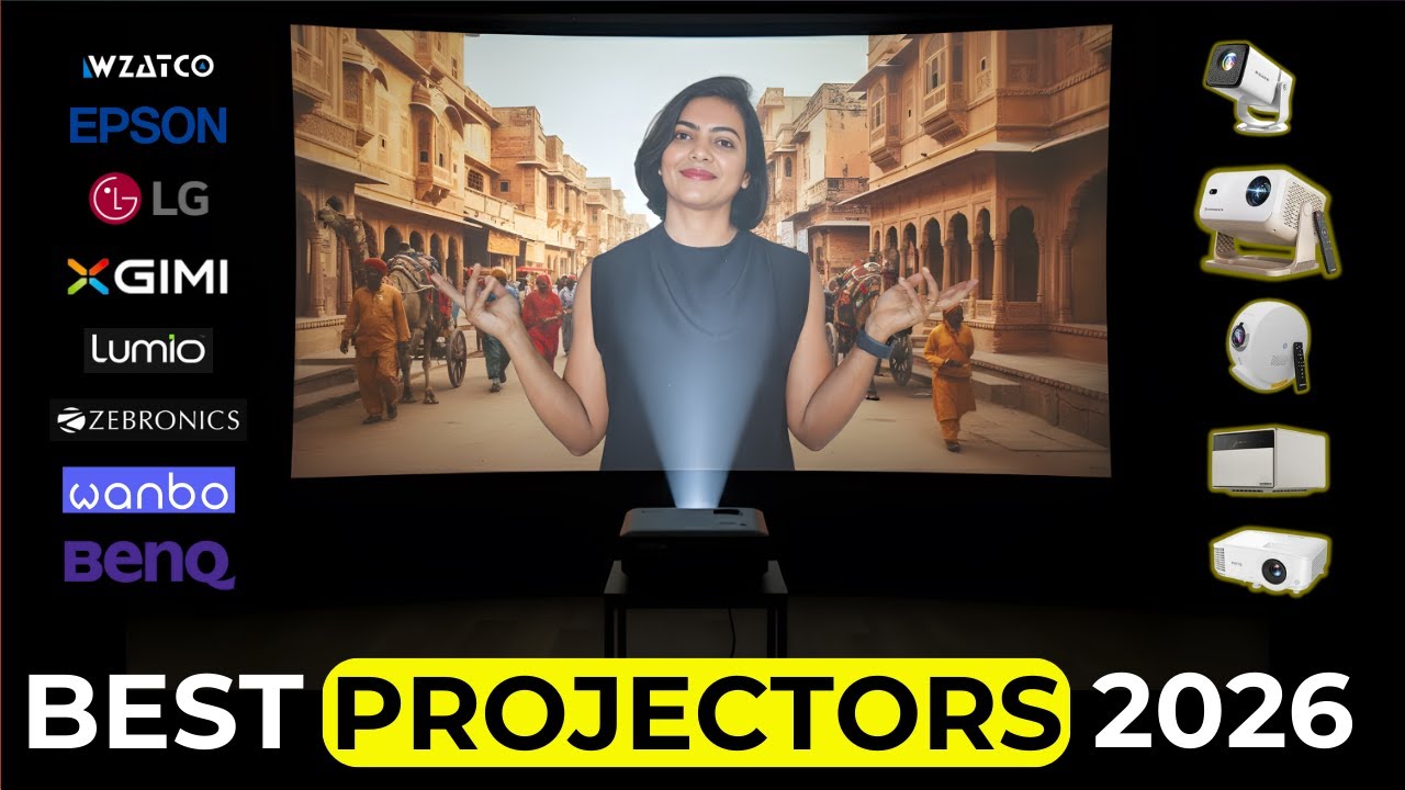 Best Projectors 2026 | Wzatco vs Portronics vs Lumio vs Epson vs LG vs ...