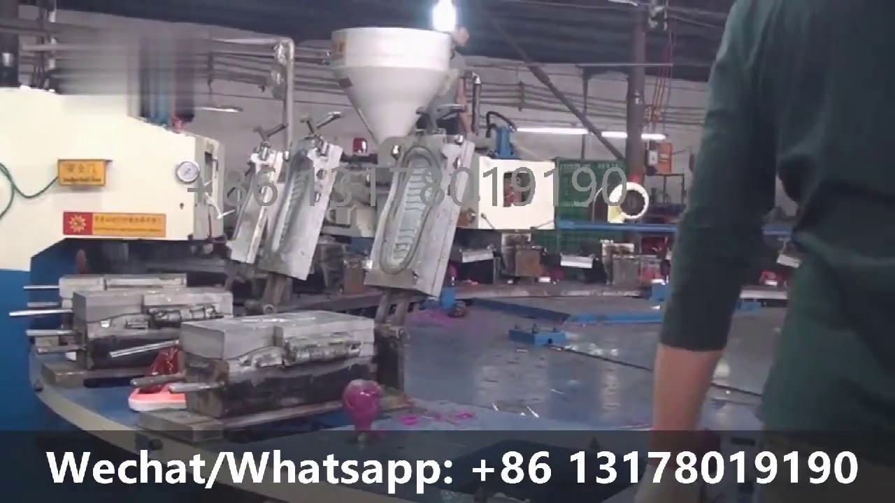 PVC two color air blowing machine - YouTube