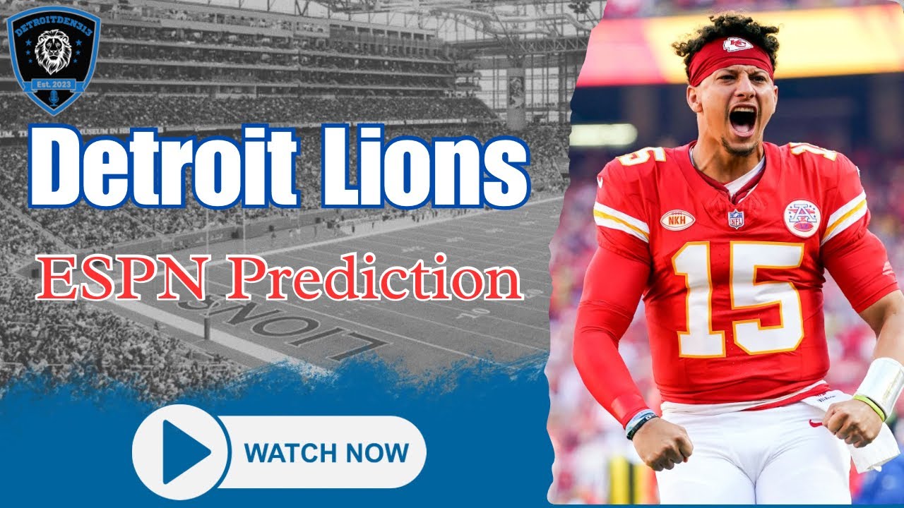Detroit Lions projected to Win Super Bowl by ESPN - YouTube