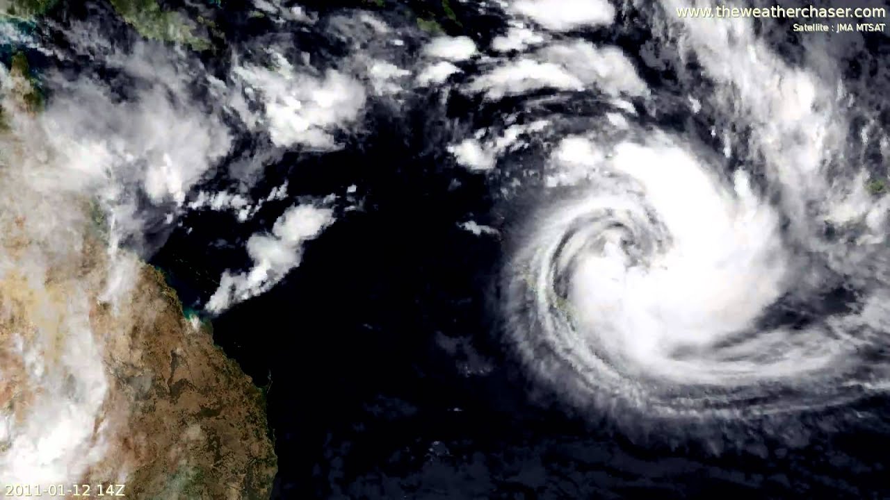 Satellite Timelapse - Tropical Cyclone Vania forming and heading over ...