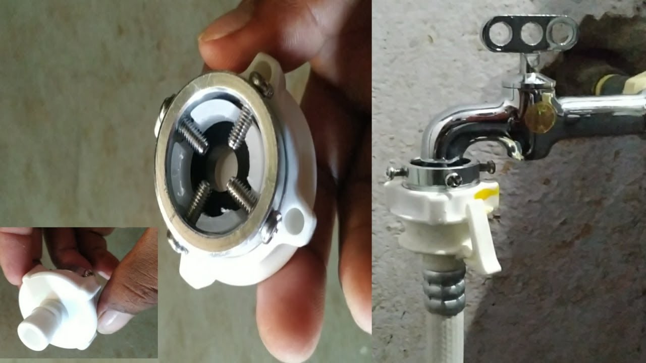 Tap adapter for washing machine, वाशिंग मशीन में टेप अडप्टर केसै लगाये ...