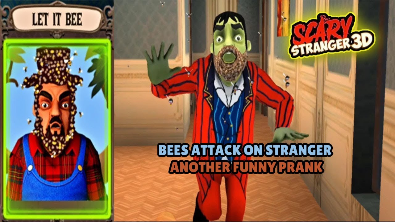 Mysterious Bee Prank Leads to Chaotic Surprise | Scary Stranger 3d #7 ...