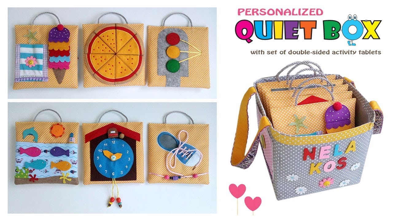 70. Personalized Quiet Box for Toddlers | Educational Busy Box with ...