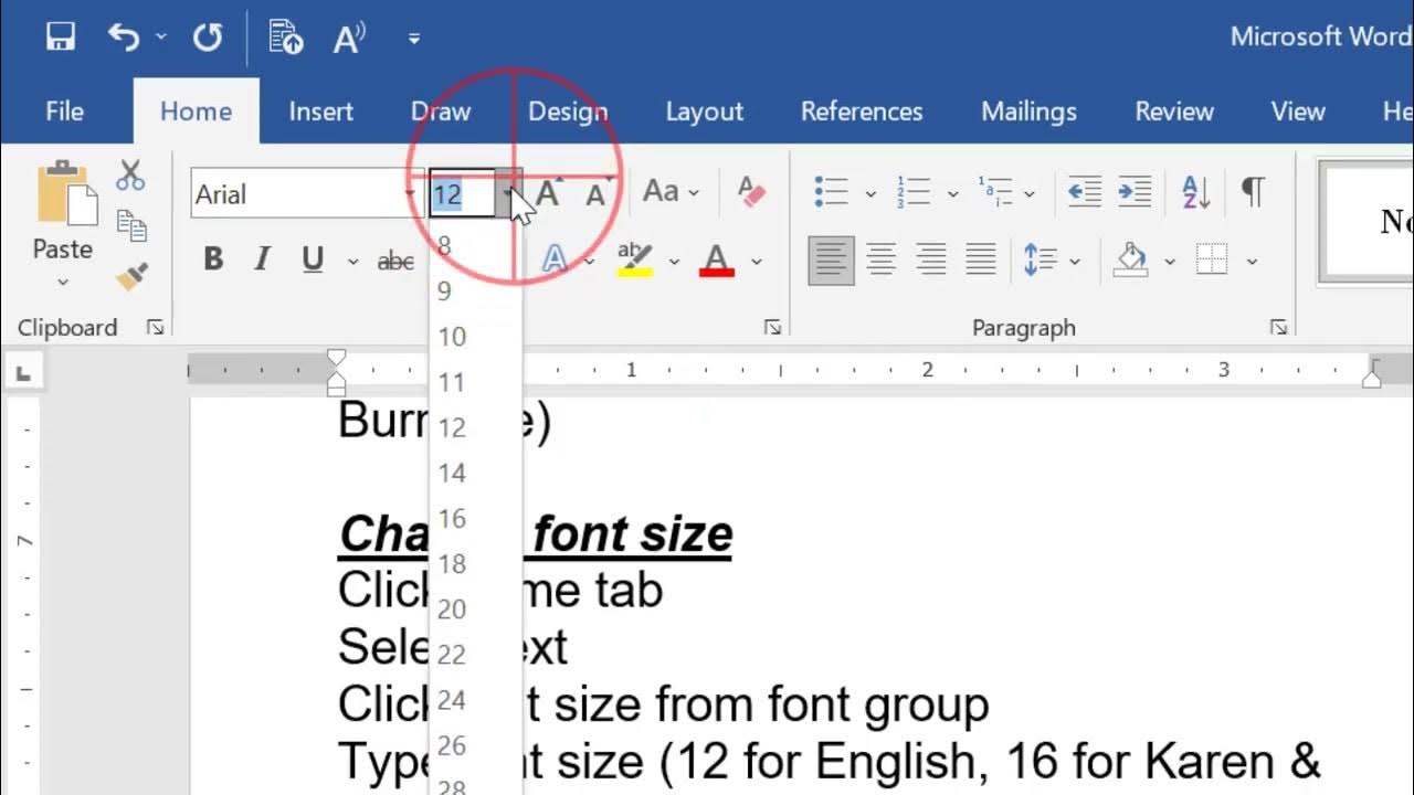 11. Change font, Font Size, Font Color - YouTube
