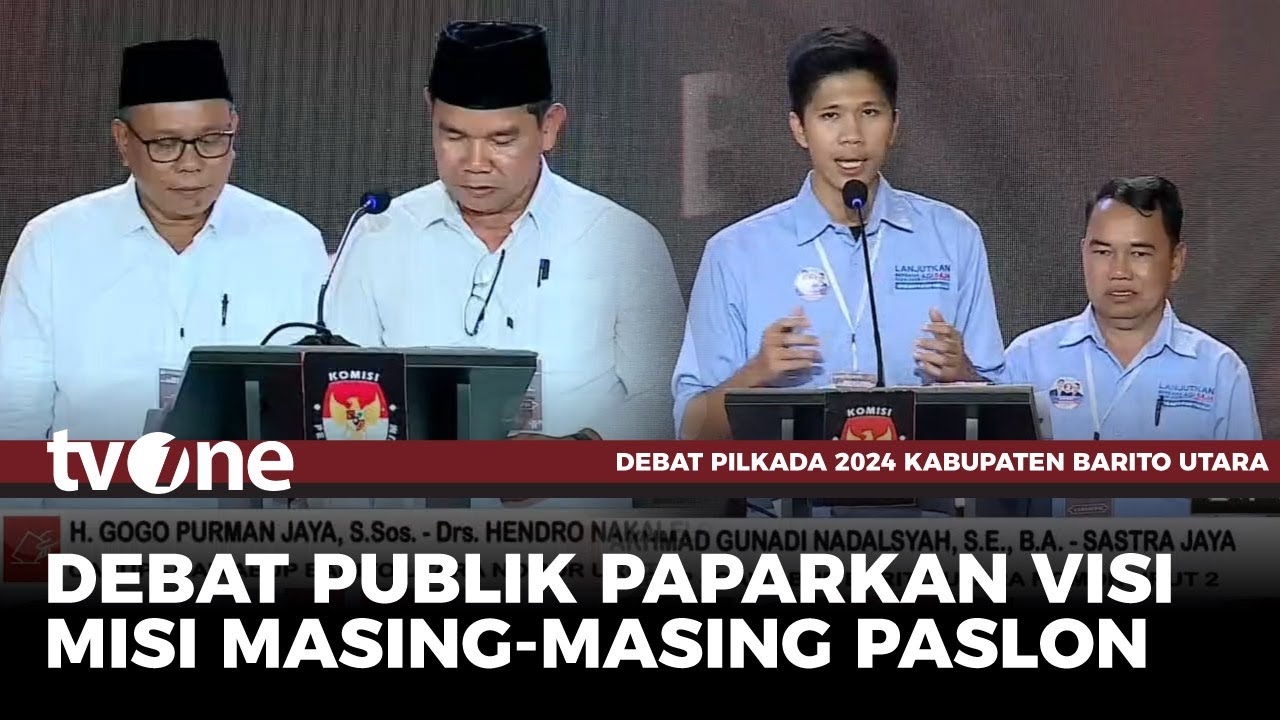 Pemaparan Visi Misi Dua Paslon Cabup Kab. Barito Utara | Debat Pilkada ...