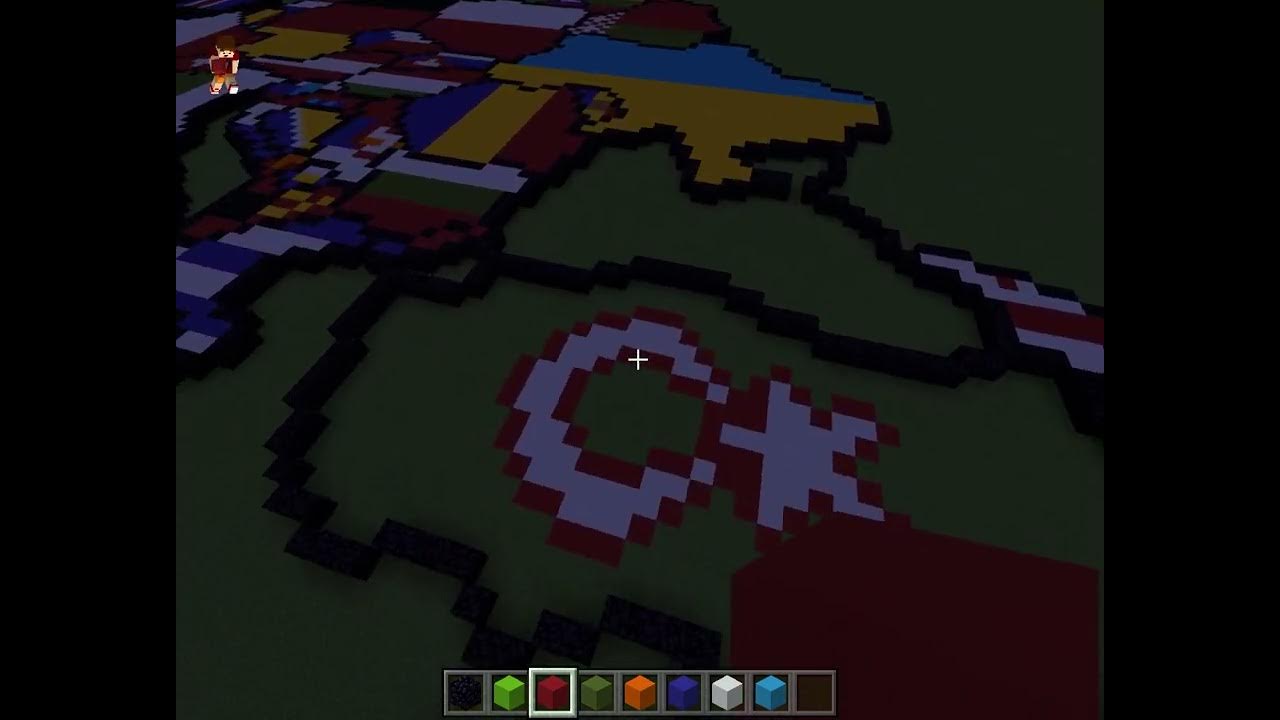 (READ DESCRIPTION) how to build a world flag map in minecraft part 14 ...