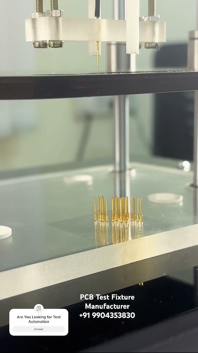 PCB Test fixture using pogo test pins #fixture #pcb #automation #test # ...