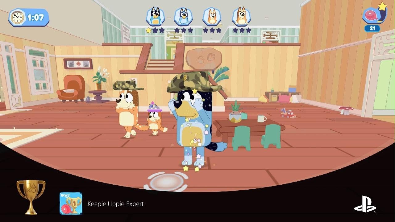 Bluey: The Videogame Keepie Uppie Trophy - YouTube