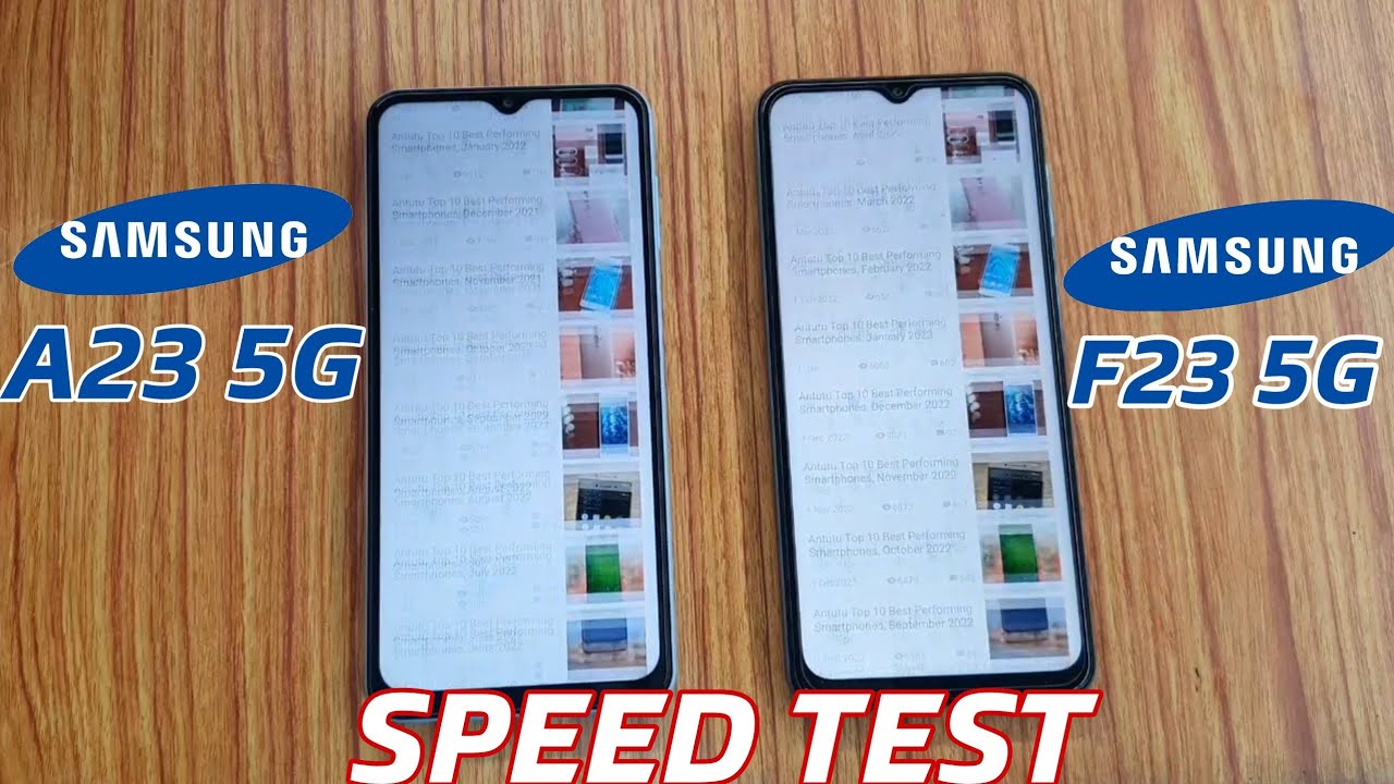 Galaxy A23 5G vs F23 5G SPEED TEST, Snapdragon 750G vs 695 || AnTuTu ...
