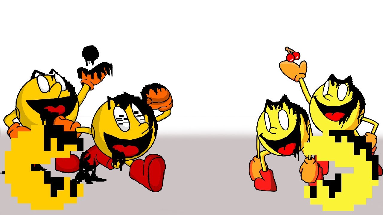 Friday Night Funkin' New VS OLD vs NEW Pibby Pacman | Pibby X FNF Mod ...