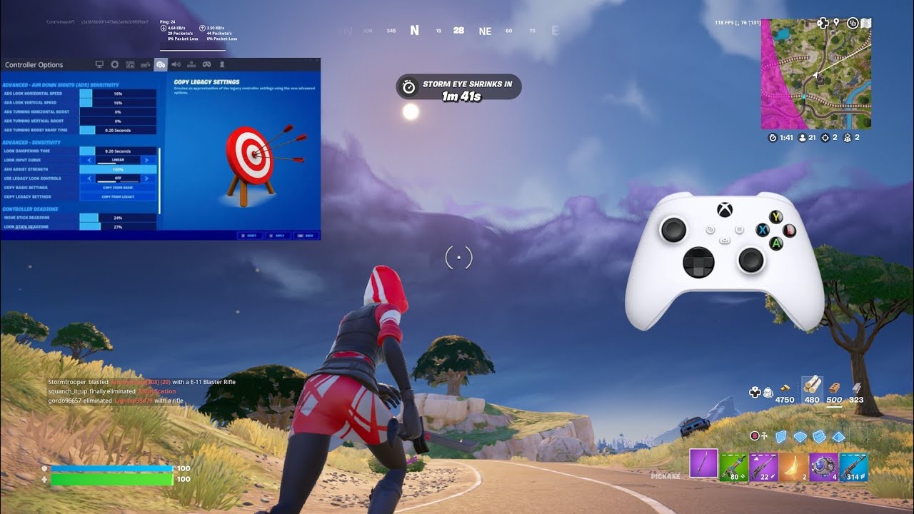 100% ACCURACY 🎯 + Best *AIMBOT* Controller Settings Fortnite Chapter 5 ...