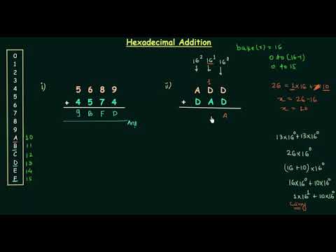 047 Hexadecimal Addition - Youtube