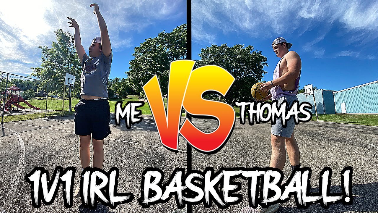 1v1 IN REAL LIFE BASKETBALL GAME! INSANE ENDING! IRL BASKETBALL - YouTube
