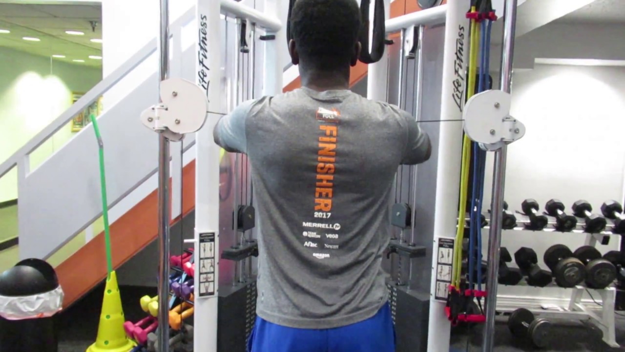 X Cable Rear Delt Extention 2 - YouTube