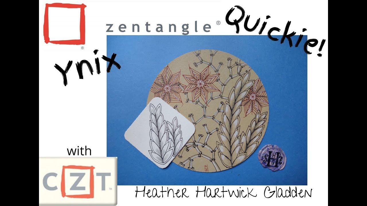 Zentangle® Quickie: Ynix - YouTube