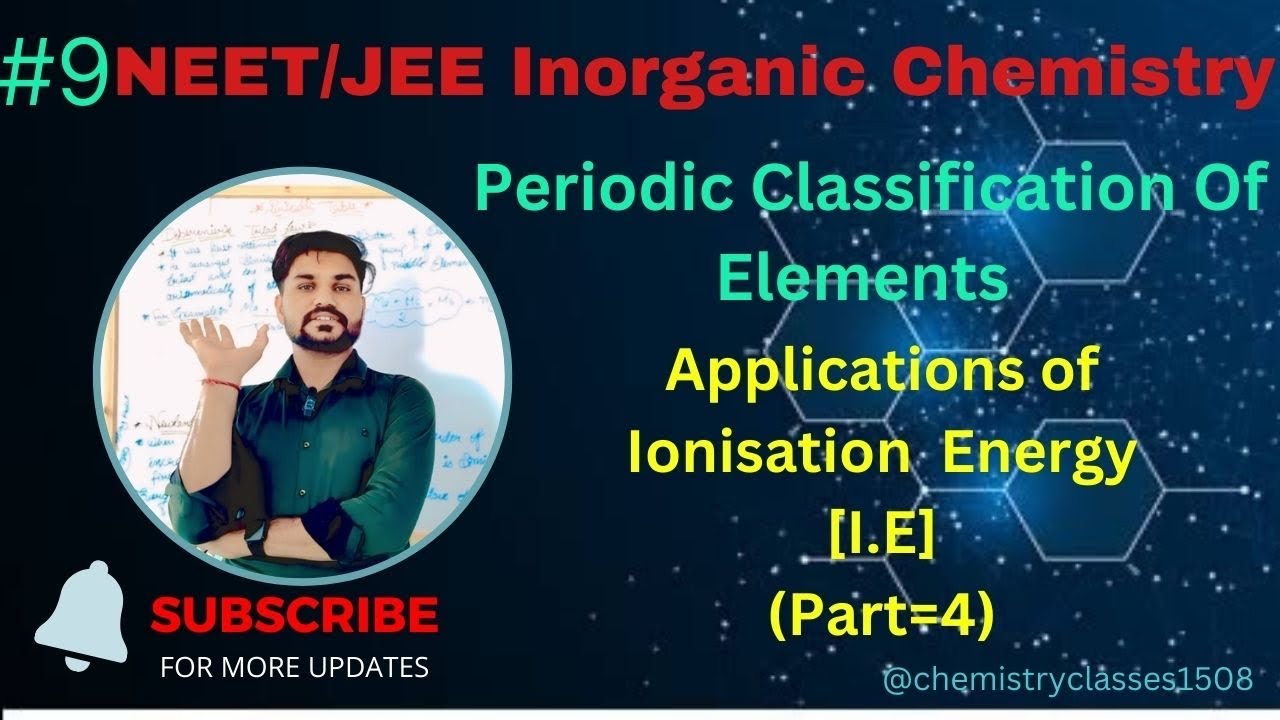 Applications Of Ionisation Energy.(Periodic Table).#chemistry - YouTube