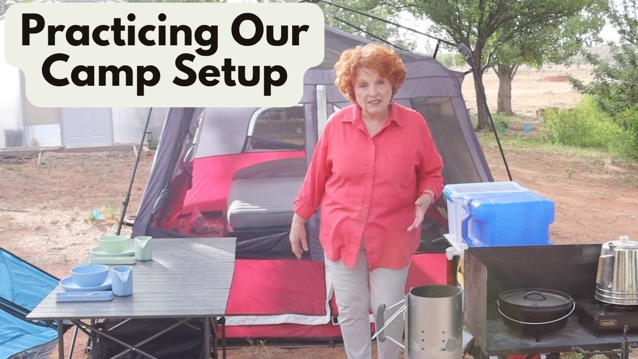 Practicing Our Camp Setup - YouTube