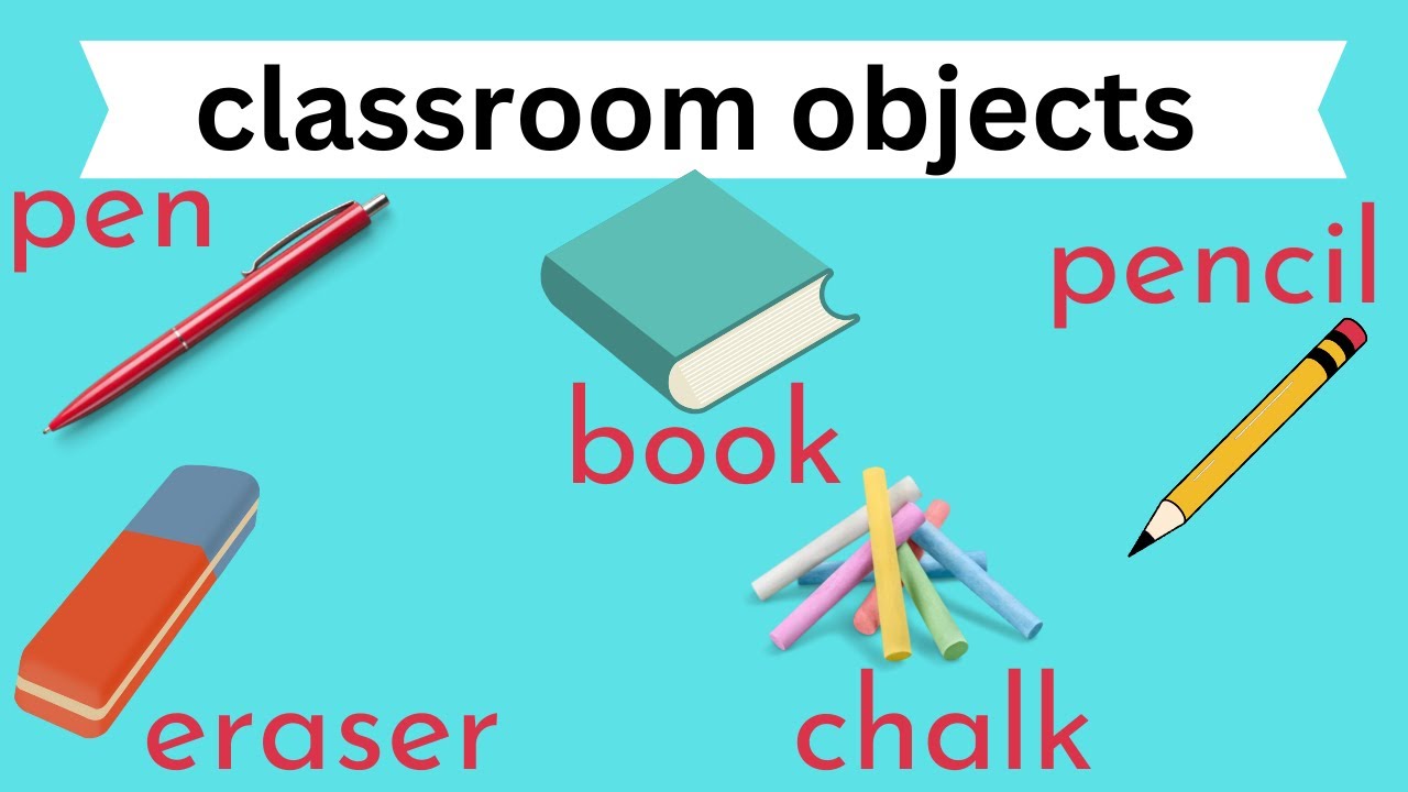 classroom objects/book/pen/chalk/classroom items/daycare/playgroup/pp1 ...