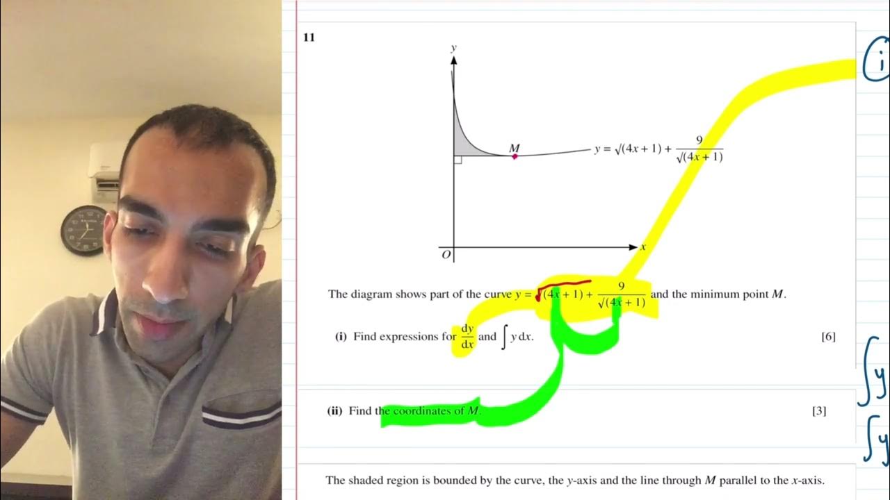 A level math 9709 | J 2019 P1 Q11 | Integration - YouTube