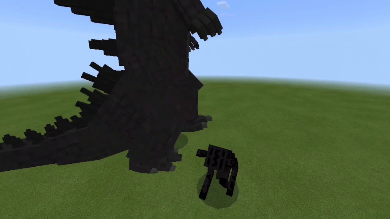Godzilla vs Ender Colossus / Short Battle / MCPE Monsters Battles - YouTube
