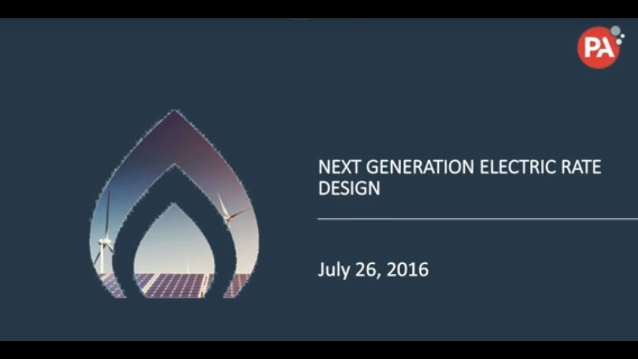 Next generation electric rate design - YouTube