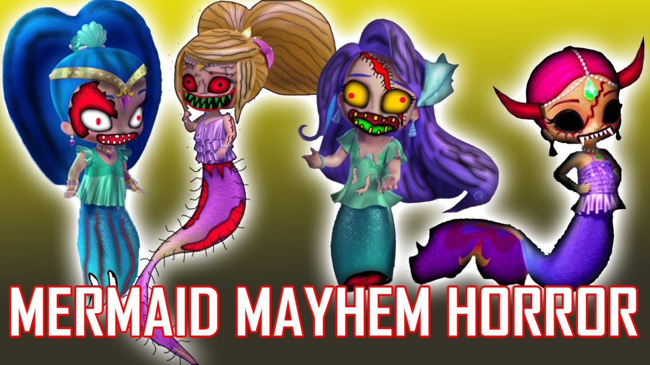 Shimmer And Shine MERMAID MAYHEM As Horror/Monster Version - YouTube