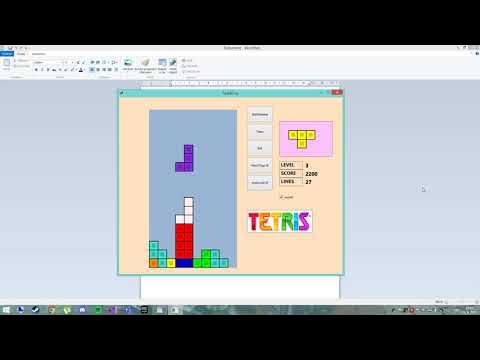 Improved Tetris Bot - C# Windows Forms (10k lines completed) - YouTube