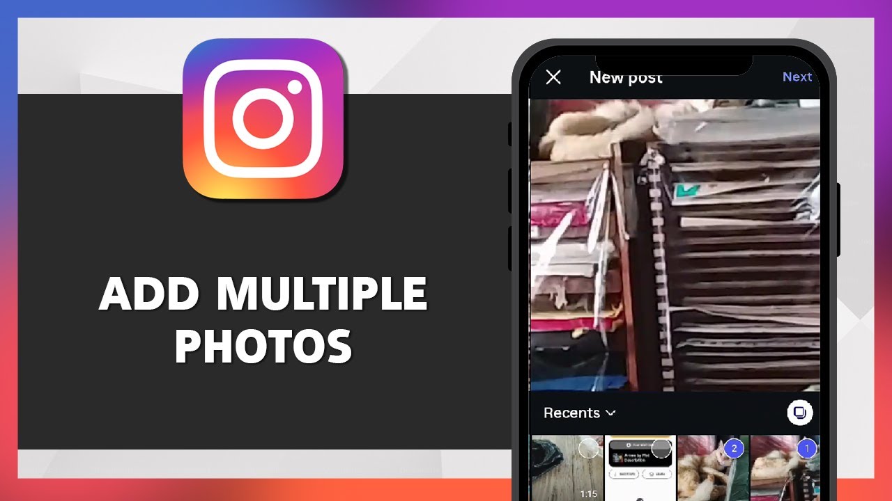 How To Add Multiple Photos On Instagram [Post More Than 1 Photo] - YouTube