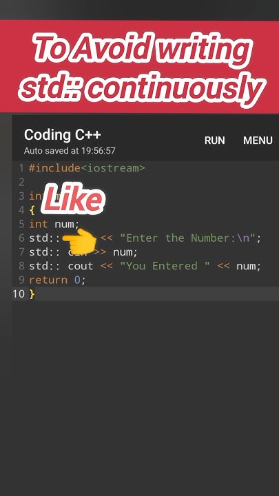Using Namespace Std in C++ #namespace #beginners #cppprogramming - YouTube