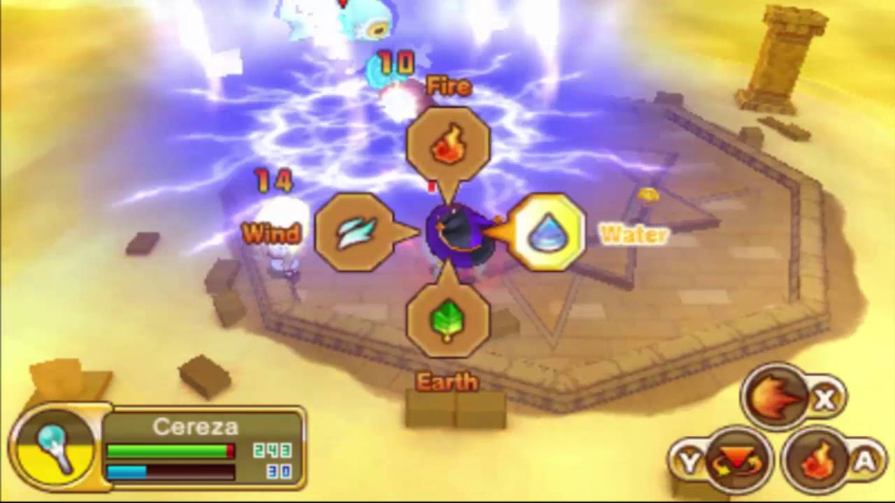 [3DS] Fantasy Life - "Gale Wraith" Boss Battle - Wizard/Witch/Magician ...
