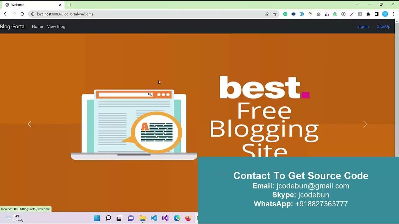Online Blog Portal Project in java with source code and project report ...