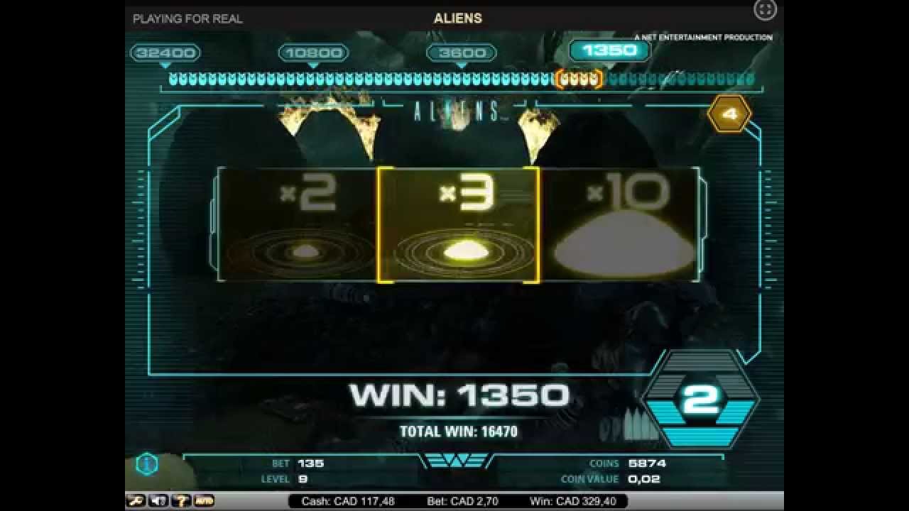 Aliens Slot Bonus Round 2cents Bet $2.70 Big Win Real money - YouTube