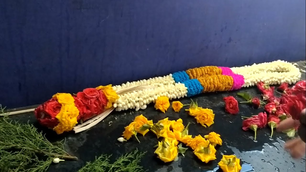 மல்லிகை பூ மாலை MALLIGAI POO MAALAI - YouTube