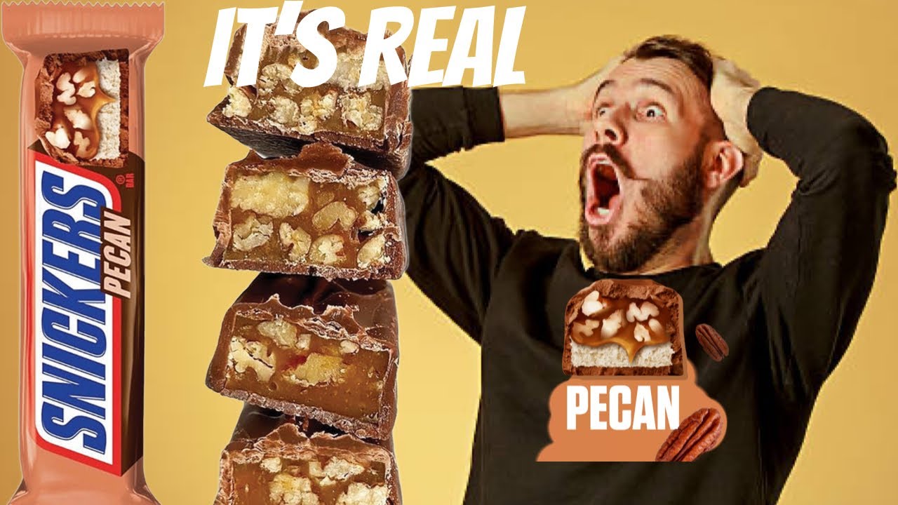 NEW! Snickers pecan chocolate bar taste test and REVIEW #eatzandtreatz ...