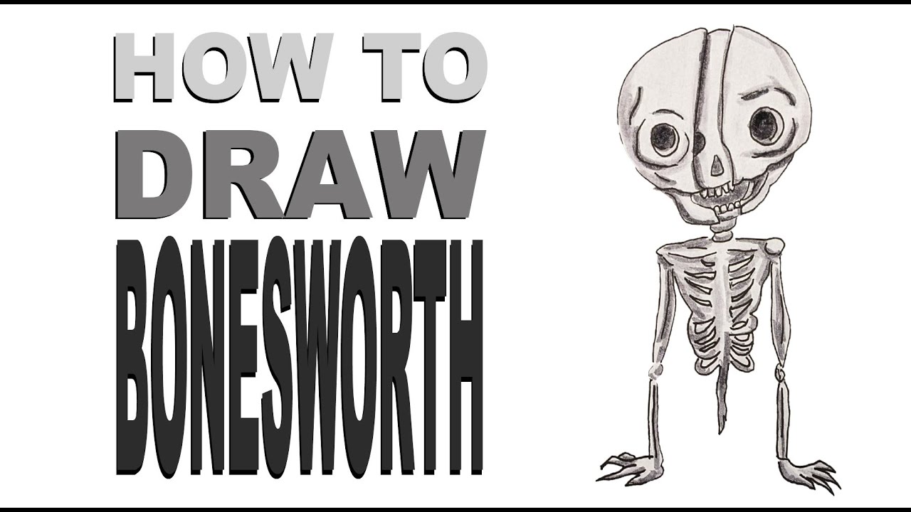 How to draw Bonesworth (Trevor Henderson) - YouTube