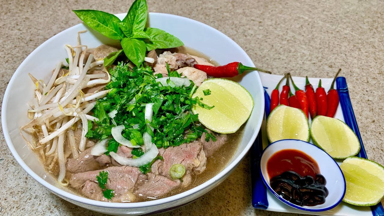 BEST Instant Pot Pho Ga Tai Bo Vien (Chicken Pho with Sliced Ribeye ...