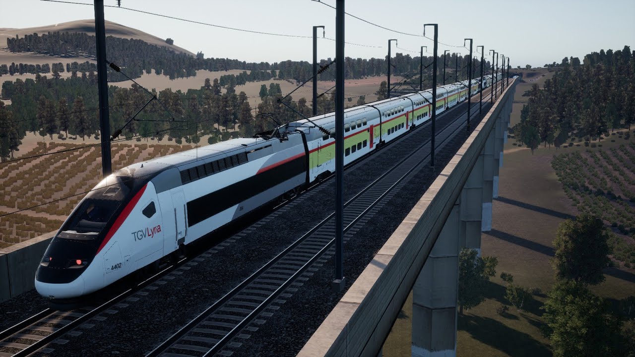 Train Sim World 3 Le TGV Lyria rame 4402 - YouTube