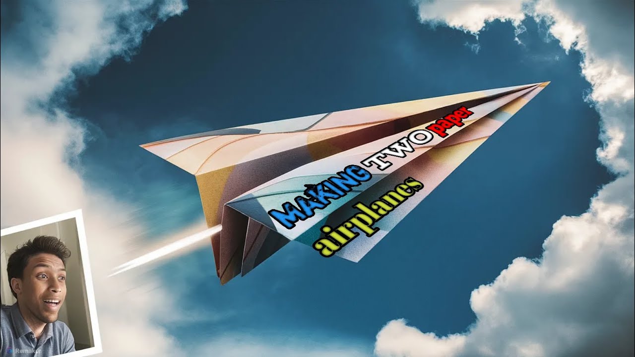 Making two paper airplanes , how to make a paper airplane Easy step by ...