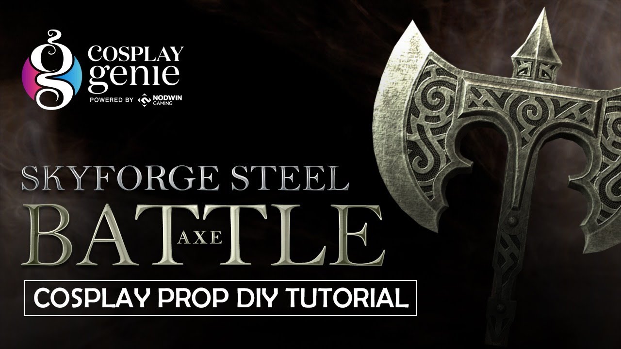 Skyrim Battleaxe - Cosplay Prop DIY - YouTube