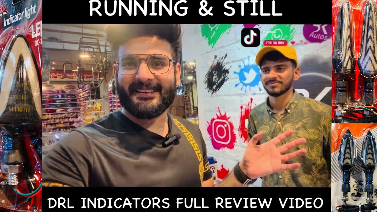 DRL INDICATOR (RUNNING & STILL) PARKING AND BREAK #hjgfoglight #bike # ...