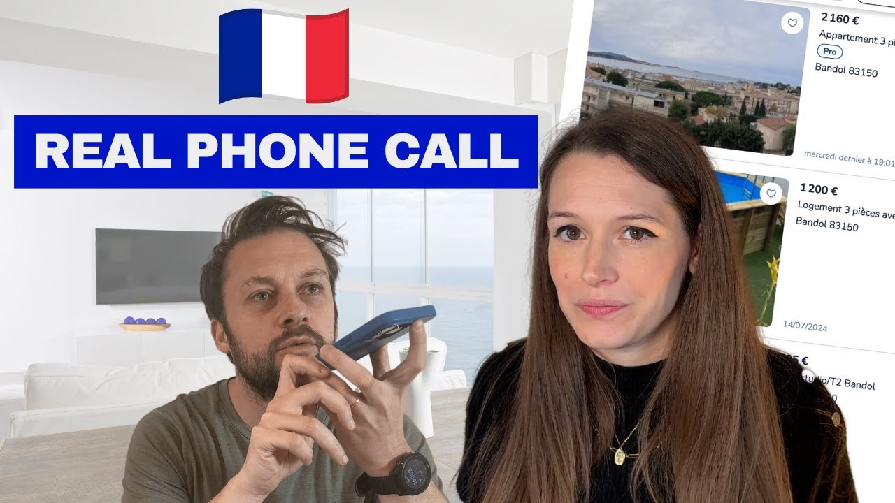 ☎️ French phone conversation EXPLAINED - Rent a flat (advanced French ...
