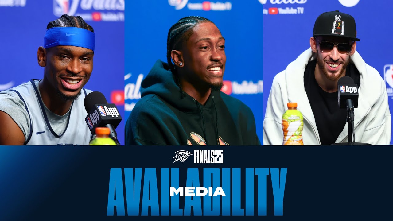 Practice Media Availability | NBA Finals Media Day Interview Room ...