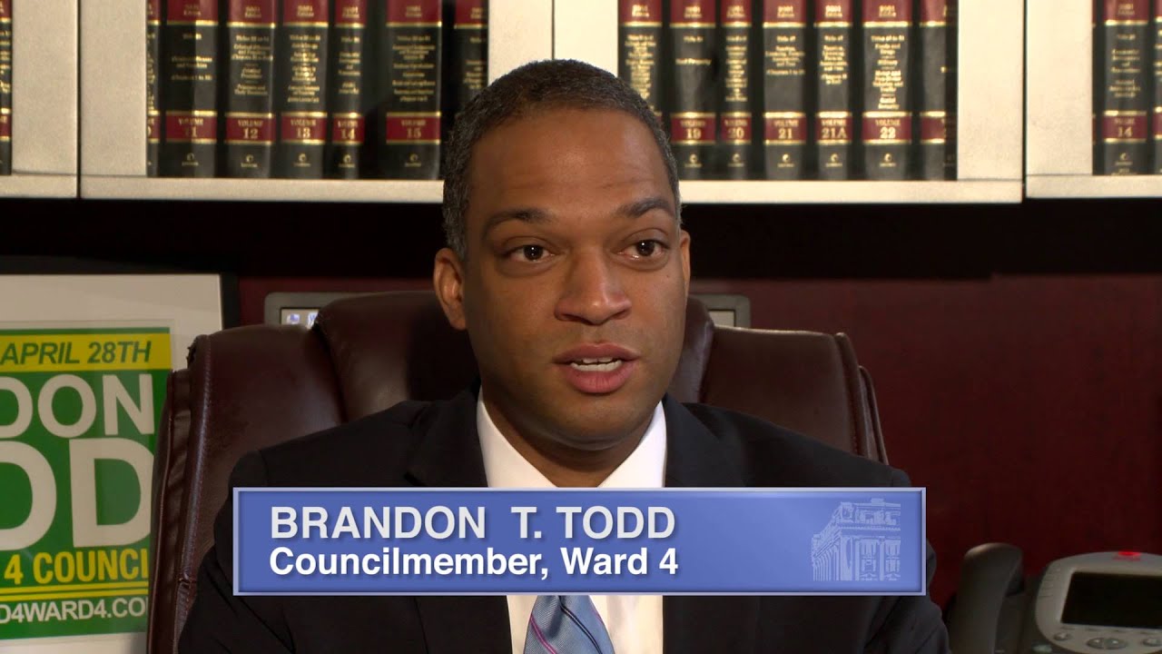 Profile of Councilmember Brandon Todd (D-Ward 4) - YouTube