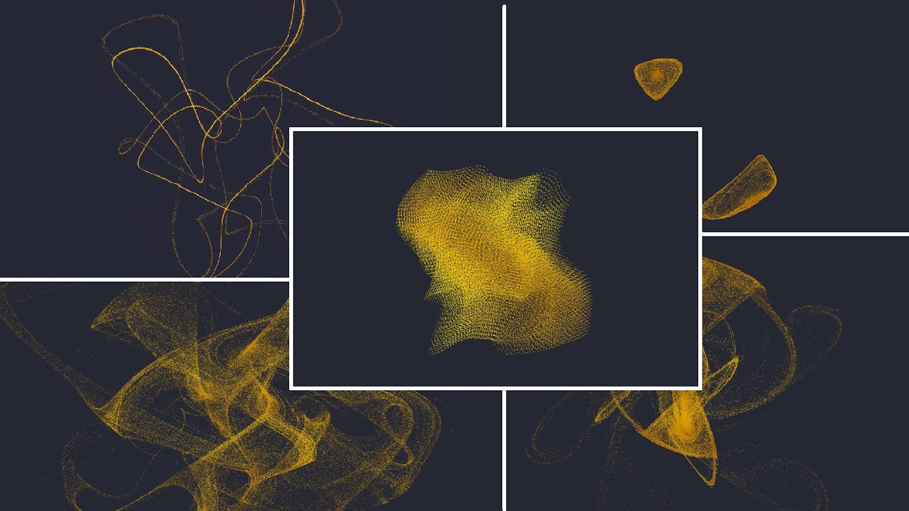 Thomas' Cyclically Symmetric Attractor | Visualization - YouTube